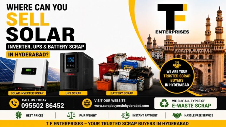 Solar Scrap Dealers in Hyderabad | Sell Your Inverter & Battery Scrap